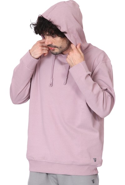 Sportive Oversize Hoodie Erkek Pembe Günlük Stil Sweatshirt 22YETL13D02-GUL Sportive Oversize Hoodie Erkek Pembe Günlük Stil Sweatshirt 22YETL13D02-GUL