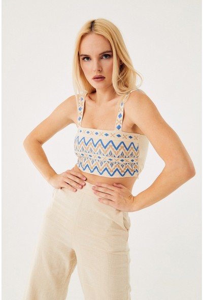 Askılı Nakışlı Büstiyer