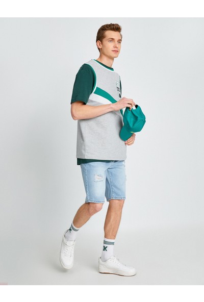 Koton Eskitilmiş Kot Şort