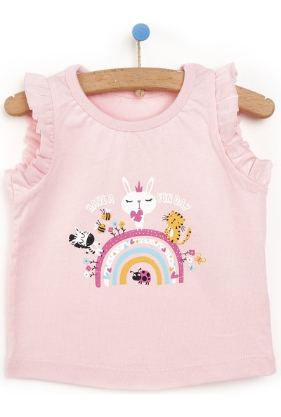 Hellobaby Basic Kız Bebek Atlet Tshirt