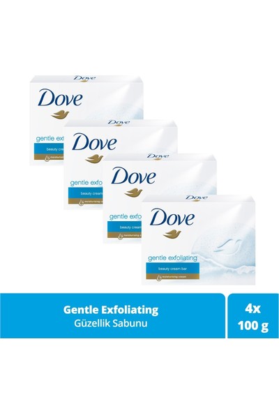 Dove Beauty Cream Bar Güzellik Sabunu Yumuşak Peeling 100 gr X4 Adet Dove Beauty Cream Bar Güzellik Sabunu Yumuşak Peeling 100 gr X4 Adet