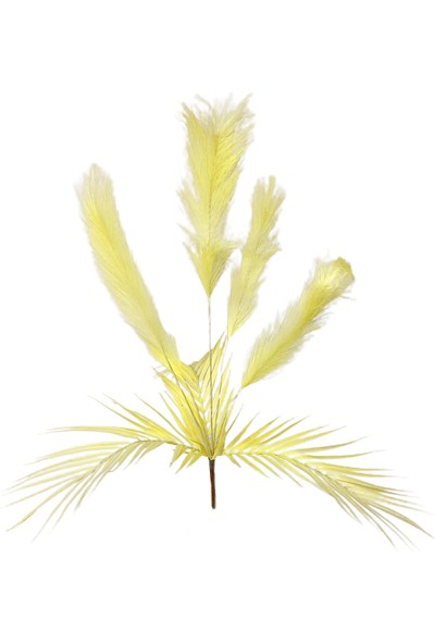 Hediye Vitrini Yapay Beyaz Püsküllü Palmiye Demeti 50 Dallı Vazo Çiçeği 75 cm Hediye Vitrini Yapay Beyaz Püsküllü Palmiye Demeti 50 Dallı Vazo Çiçeği 75 cm