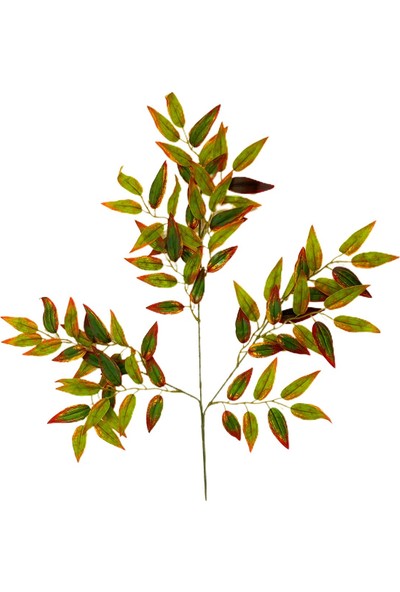 Hediye Vitrini Yapay Zeytin Dalı Yaprağı 1.kalite Kuru 1 Adet Zeytin Yaprağı 50 cm