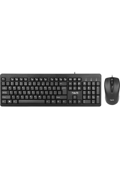 Havit KB611CM Kablolu Klavye Mouse Set Siyah Havit KB611CM Kablolu Klavye Mouse Set Siyah