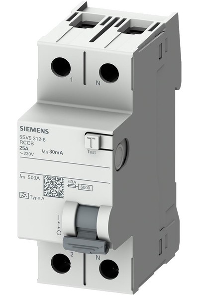 Siemens 5SV5314-6 A Tip Hata Akım Koruma Anahtarı 40A 230V Ip+N Siemens 5SV5314-6 A Tip Hata Akım Koruma Anahtarı 40A 230V Ip+N