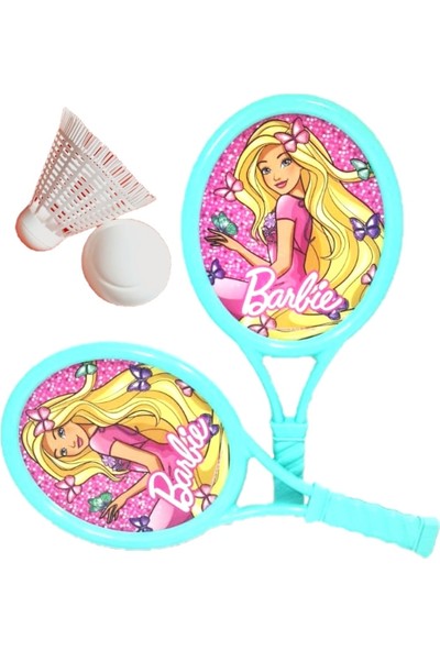Kahraman Oyuncak Barbie Resimli Plaj Set Barbie 2 Raket 2 Çeşit Top Kahraman Oyuncak Barbie Resimli Plaj Set Barbie 2 Raket 2 Çeşit Top
