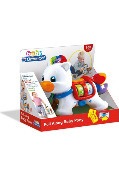 Clementoni 17229 Baby Clementoni Çek Çek Pony / 6-36 Ay