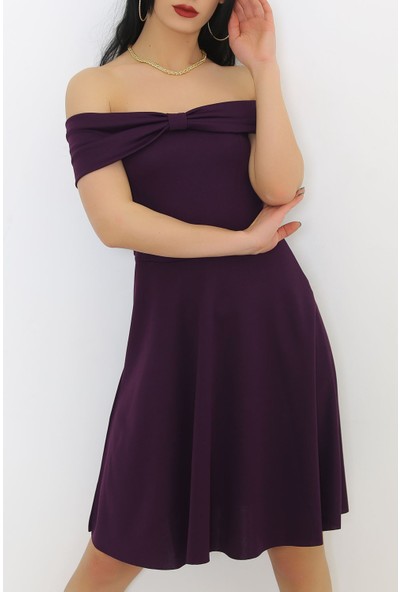 Yaka Fiyonglu Elbise Koyumor - 58928.1592.