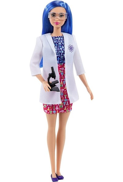 Barbie Barbie® Kariyer Bebekleri Serisi, Mavi Saçlı Bilim Insanı DVF50- HCN11