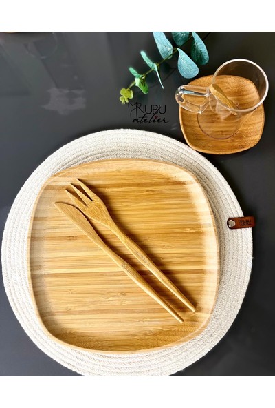 NuBu Atelier Supla Pamuk Ip (Jüt Ip) El Yapımı Hardal Renk 12'Li Amerikan Servis Takımı NuBu Atelier Supla Pamuk Ip (Jüt Ip) El Yapımı Hardal Renk 12'Li Amerikan Servis Takımı