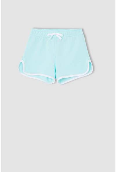 Defacto Kız Çocuk Bağcıklı Esnek Belli Şort L6125A621SM Defacto Kız Çocuk Bağcıklı Esnek Belli Şort L6125A621SM