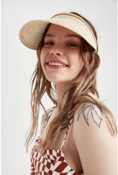 DeFacto Kadın Hasır Vizör Şapka M8903AZ22SM