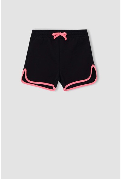 Defacto Kız Çocuk Bağcıklı Esnek Belli Şort L6125A621SM Defacto Kız Çocuk Bağcıklı Esnek Belli Şort L6125A621SM