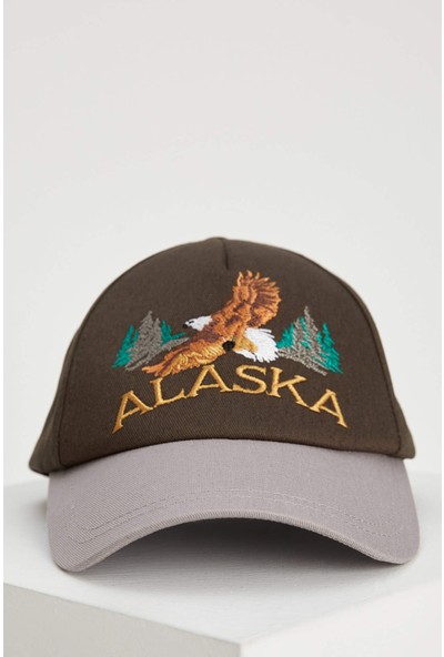 Defacto İşlemeli Baseball Şapka T9328AZ21SM Defacto İşlemeli Baseball Şapka T9328AZ21SM