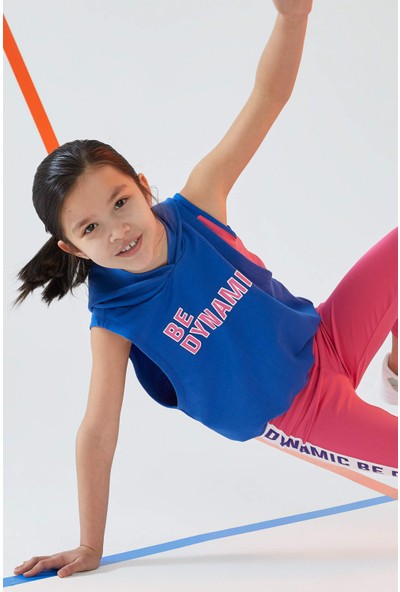 DeFacto Kız Çocuk Defacto Fit Kolsuz Kapüşonlu Aktif Spor Sweatshirt T5858A621SP