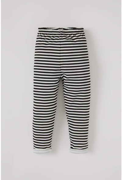 Defacto Kız Bebek Çizgi Desenli Pamuklu Eşofman Altı U0380A221SP
