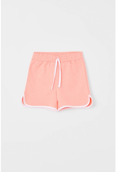 DeFacto Kız Çocuk Bağcıklı Esnek Belli Şort L6125A621SM DeFacto Kız Çocuk Bağcıklı Esnek Belli Şort L6125A621SM