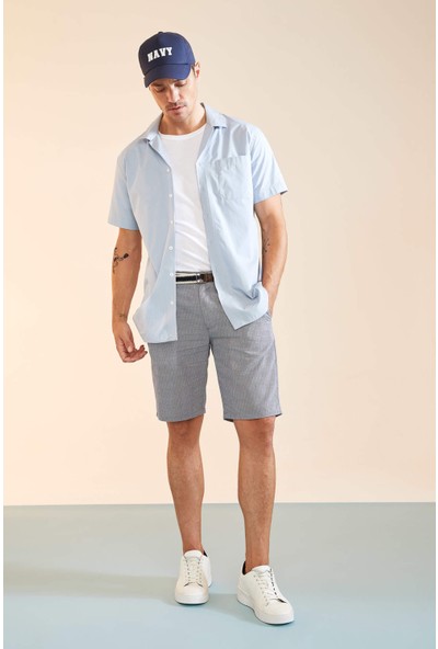 Defacto Erkek Regular Fit Basic Bermuda Şort V2099AZ21SM Defacto Erkek Regular Fit Basic Bermuda Şort V2099AZ21SM