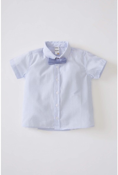 Defacto Erkek Bebek Papyonlu Kısa Kollu Gömlek U1295A221SM Defacto Erkek Bebek Papyonlu Kısa Kollu Gömlek U1295A221SM