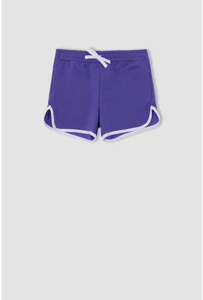 Defacto Kız Çocuk Bağcıklı Esnek Belli Şort L6125A621SM Defacto Kız Çocuk Bağcıklı Esnek Belli Şort L6125A621SM