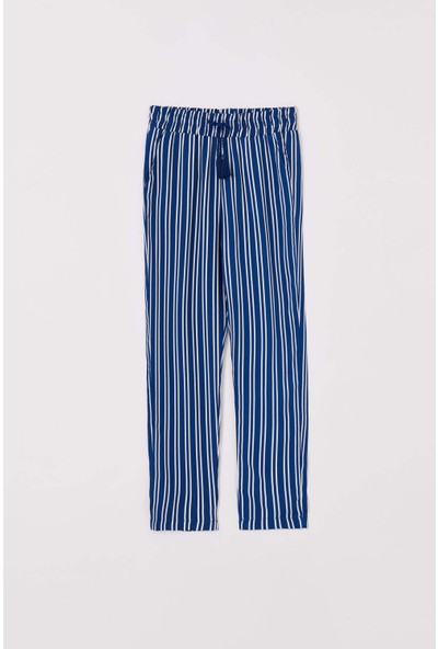 Defacto Kız Çocuk Çizgili Esnek Belli Harem Pantolon T3890A621SM Defacto Kız Çocuk Çizgili Esnek Belli Harem Pantolon T3890A621SM