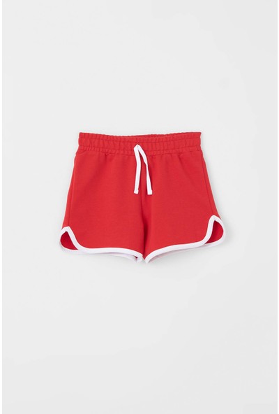 DeFacto Kız Çocuk Bağcıklı Esnek Belli Şort L6125A621SM DeFacto Kız Çocuk Bağcıklı Esnek Belli Şort L6125A621SM