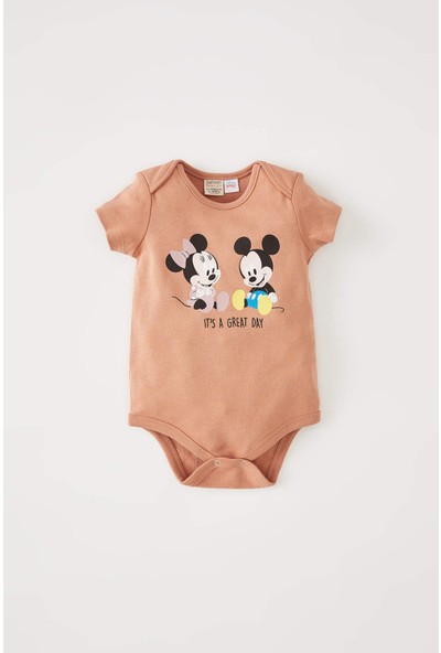 DeFacto Kız Bebek Minnie Mouse Lisanslı Kısa Kollu Yeni Doğan Pamuklu Çıtçıtlı Body V7632A221Au DeFacto Kız Bebek Minnie Mouse Lisanslı Kısa Kollu Yeni Doğan Pamuklu Çıtçıtlı Body V7632A221Au