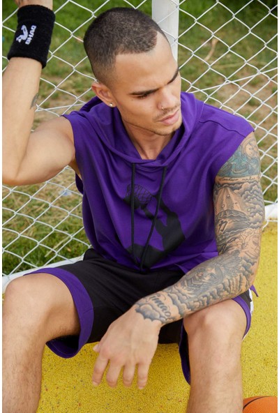 Defacto Standart Fit Shaquille O'Neal Lisanslı Kapüşonlu Baskılı Spor Kolsuz Tişört U8626AZ21SM Defacto Standart Fit Shaquille O'Neal Lisanslı Kapüşonlu Baskılı Spor Kolsuz Tişört U8626AZ21SM