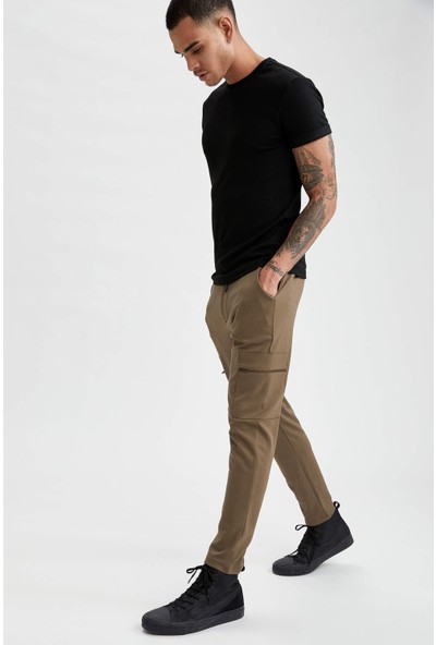 DeFacto Slim Fit Kargo Cepli Jogger Pamuklu Pantolon S9698AZ21SP