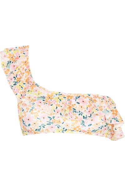 DeFacto Çiçekli Volan Detaylı Tek Omuzlu Bikini Üstü W1312AZ21HS DeFacto Çiçekli Volan Detaylı Tek Omuzlu Bikini Üstü W1312AZ21HS