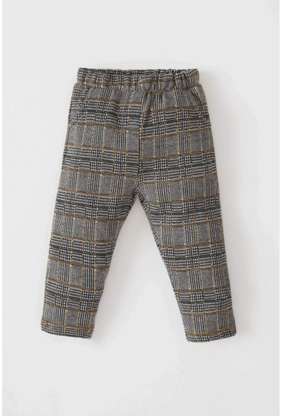 DeFacto Kız Bebek Kare Desenli Esnek Belli Alt W0126A221WN DeFacto Kız Bebek Kare Desenli Esnek Belli Alt W0126A221WN