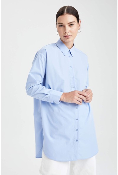 DeFacto Relax Fit Gömlek Tunik V5625Az21Hs