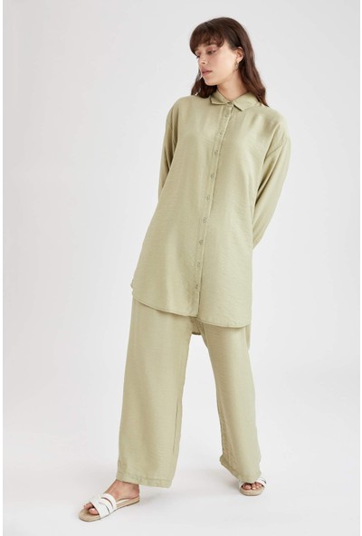 Defacto Yüksek Bel Oversize Fit Geniş Paça Palazzo Pantolon W2838AZ21HS Defacto Yüksek Bel Oversize Fit Geniş Paça Palazzo Pantolon W2838AZ21HS