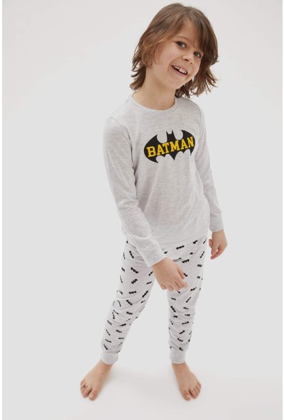 Defacto Erkek Çocuk Batman Lisanslı Pijama Takımı T9691A621SP