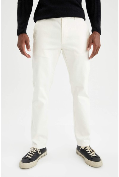 DeFacto Regular Fit Basic Chino Pantolon V0876AZ21WN DeFacto Regular Fit Basic Chino Pantolon V0876AZ21WN