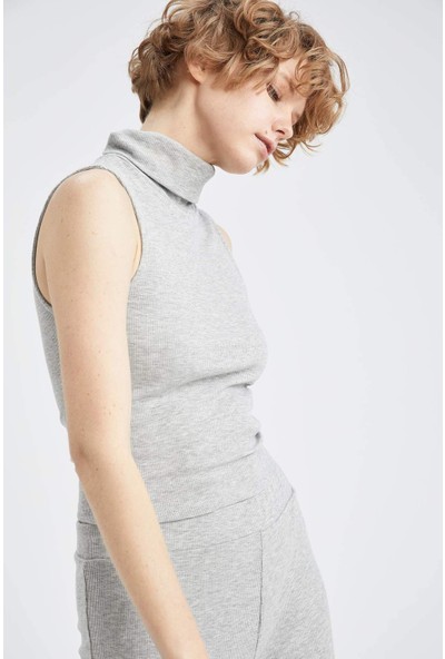 Defacto Balıkçı Yaka Slim Fit Ribana Atlet U0966AZ21SP