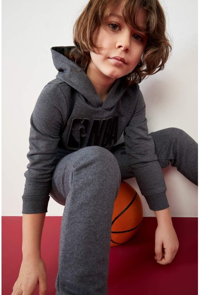 Defacto Erkek Çocuk NBA Lisanslı Kapüşonlu Sweatshirt T6957A621SP