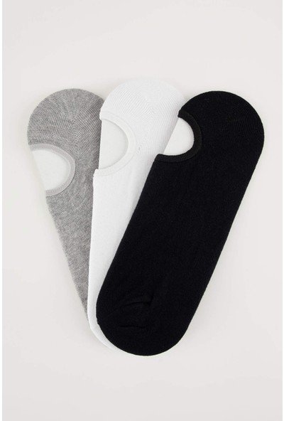 DeFacto Erkek Pamuklu 3'lü Sneaker Çorabı K4595AZNS