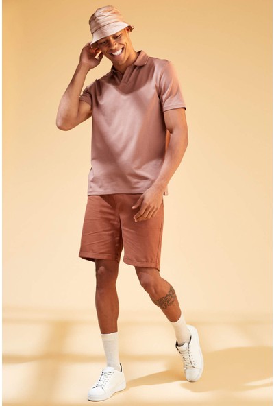 DeFacto Slim Fit Basic Şort W0509Az21Sm DeFacto Slim Fit Basic Şort W0509Az21Sm