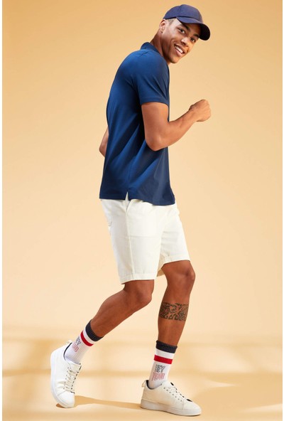 DeFacto Slim Fit Basic Şort W0509Az21Sm DeFacto Slim Fit Basic Şort W0509Az21Sm
