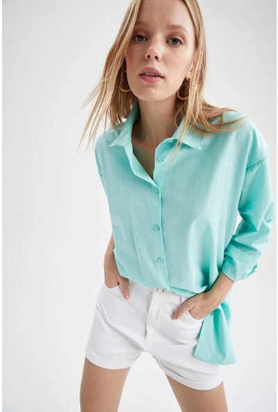 DeFacto Defacto Fit Regular Fit Pamuklu Plaj Kıyafeti W2930AZ21HS