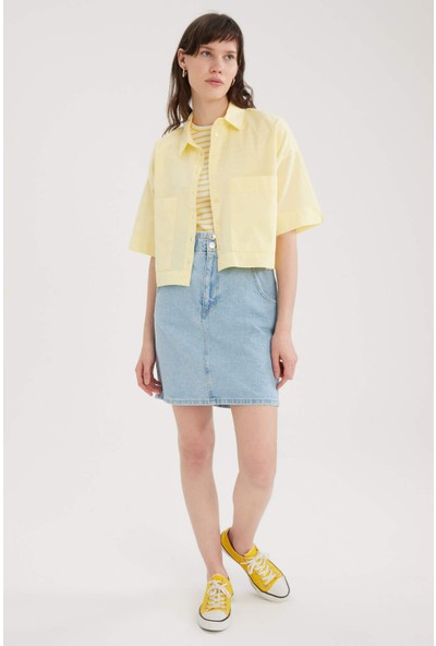 DeFacto Coool Paper Bag Jean Etek U0646AZ21SM DeFacto Coool Paper Bag Jean Etek U0646AZ21SM