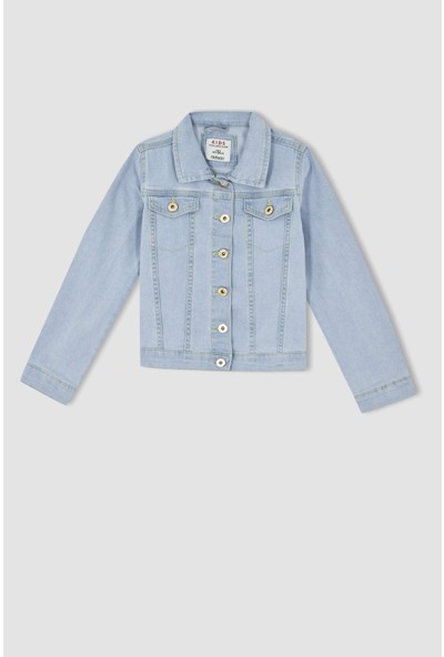 DeFacto Kız Çocuk Jean Ceket T3202A621SP