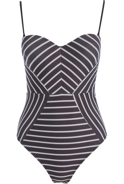 Defacto Kalp Yaka Geometrik Desenli Mayo U3111AZ21SM