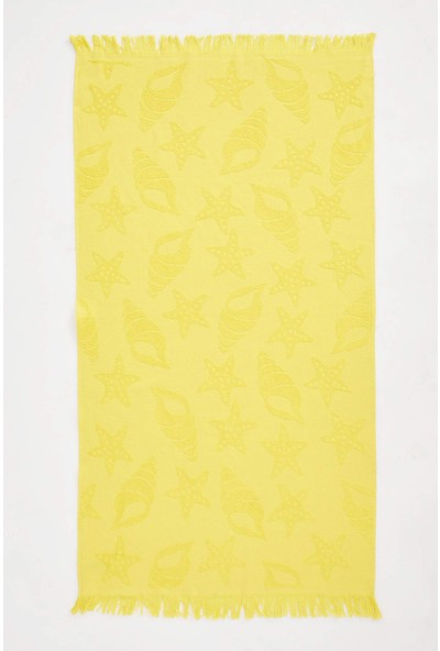 DeFacto Deniz Yıldızı Desenli Peştemal Plaj Havlu N9903AZ21SM DeFacto Deniz Yıldızı Desenli Peştemal Plaj Havlu N9903AZ21SM