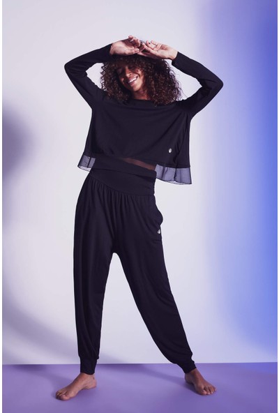 DeFacto Baskılı Oversize Fit Harem Pantolon U0658AZ21SM