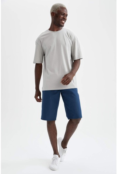 DeFacto Regular Fit Basic Bermuda Şort L5728AZ21SM