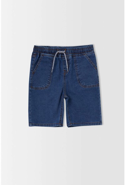DeFacto Erkek Çocuk Relax Fit Esnek Belli  Jean Bermuda Şort U0864A621SM DeFacto Erkek Çocuk Relax Fit Esnek Belli  Jean Bermuda Şort U0864A621SM