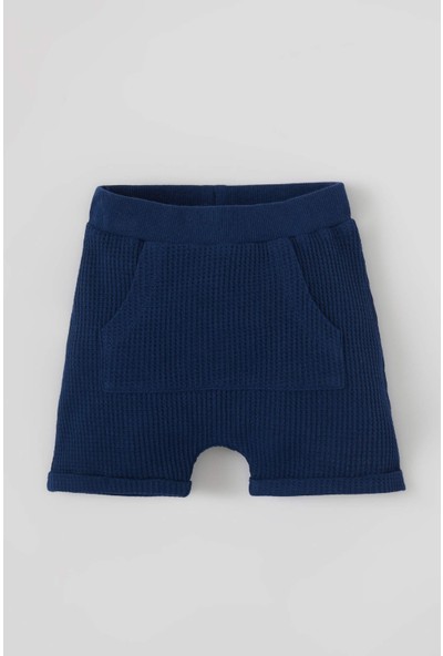 DeFacto Unisex Regular Fit Basic Kargo Cepli Dokulu Şort U1715A221SP DeFacto Unisex Regular Fit Basic Kargo Cepli Dokulu Şort U1715A221SP