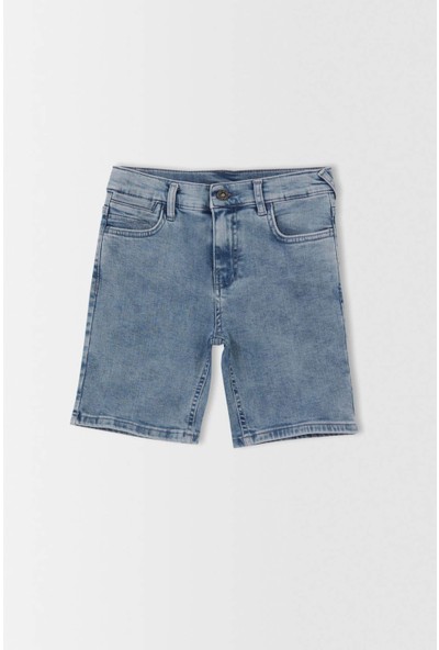 Defacto Erkek Çocuk Relax Fit Jean Bermuda Şort U9582A621HS Defacto Erkek Çocuk Relax Fit Jean Bermuda Şort U9582A621HS